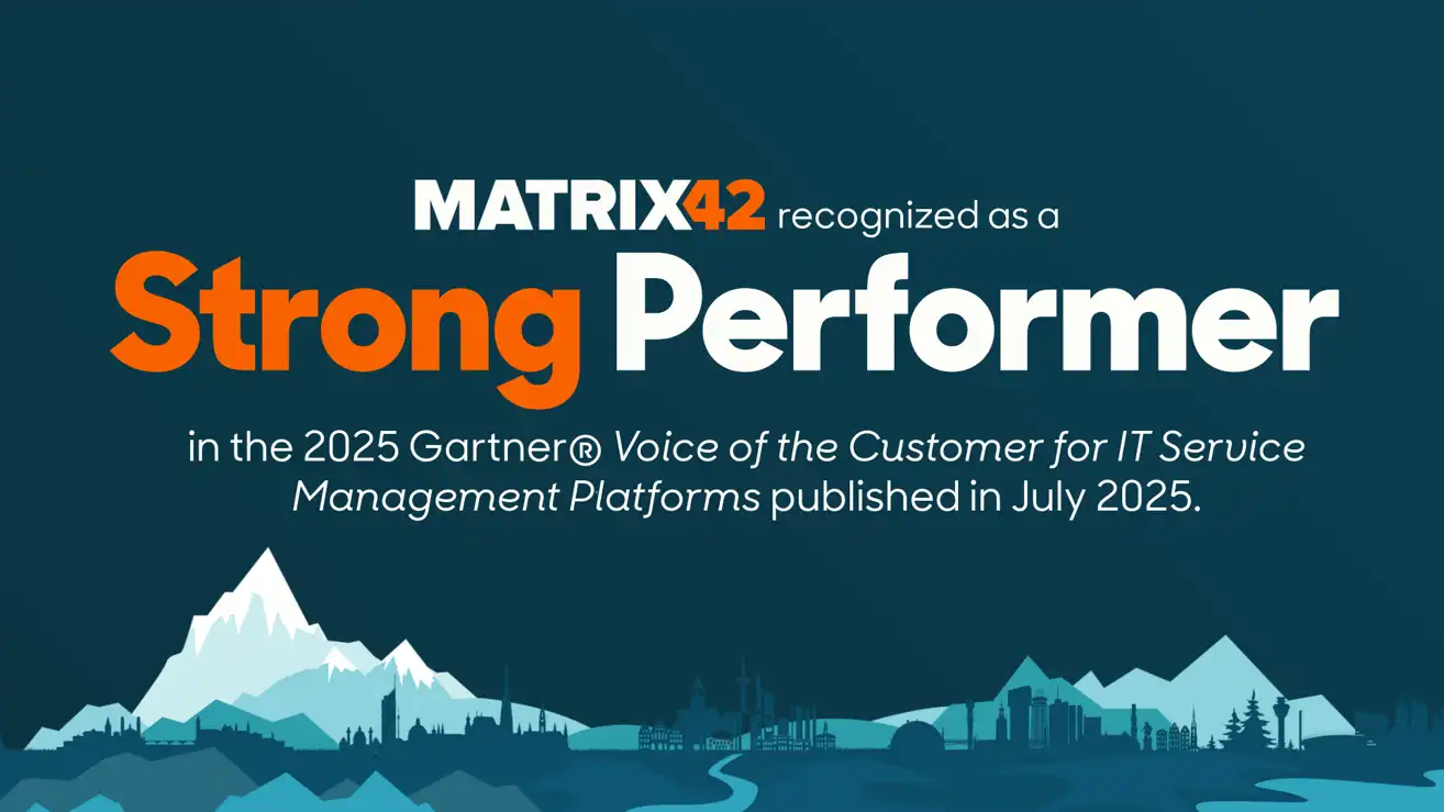 Matrix42 Recognized as a Strong Performer in the 2025 Gartner® "Voice of the Customer” for IT ...